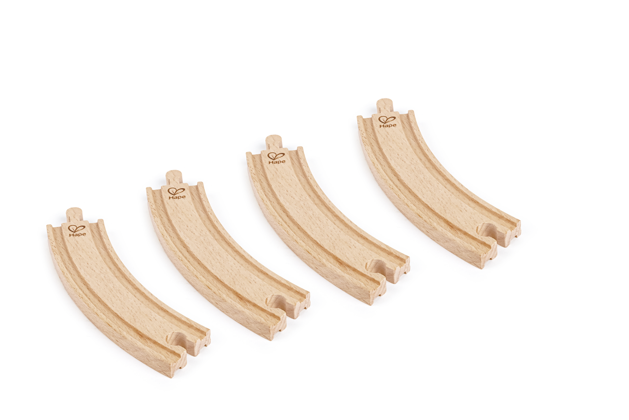 4pcs Long Curved Tracks | E3777