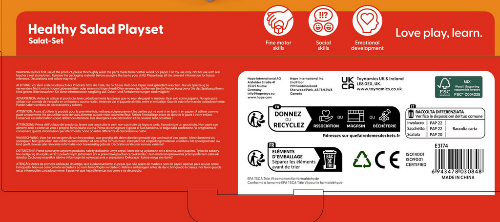 Healthy Salad Playset | E3174