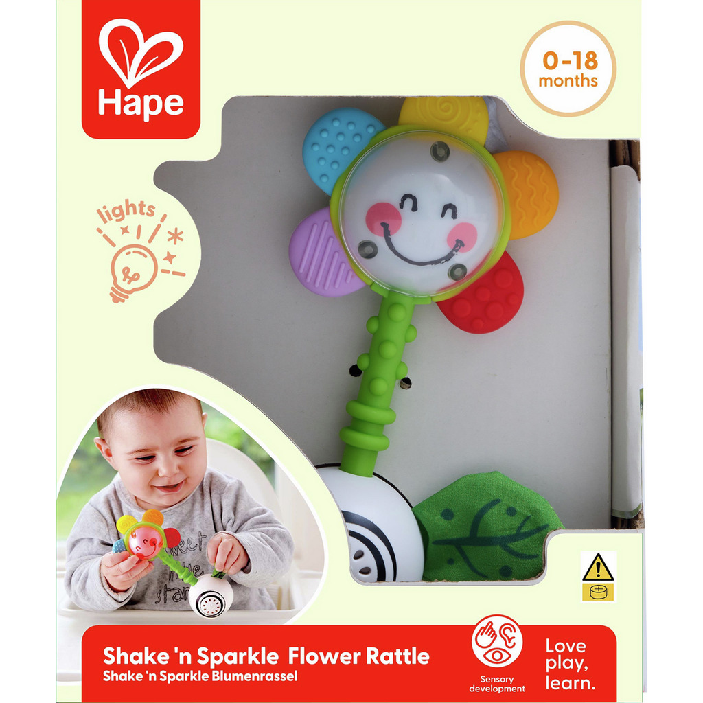 Shake & Sparkle Flower Rattle | E0133